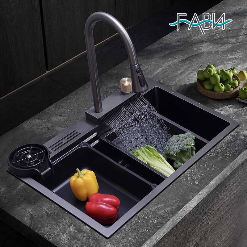 Cuba Gourmet Premium Cascata Lavador Copos Torneira Completa 75*45CM ...