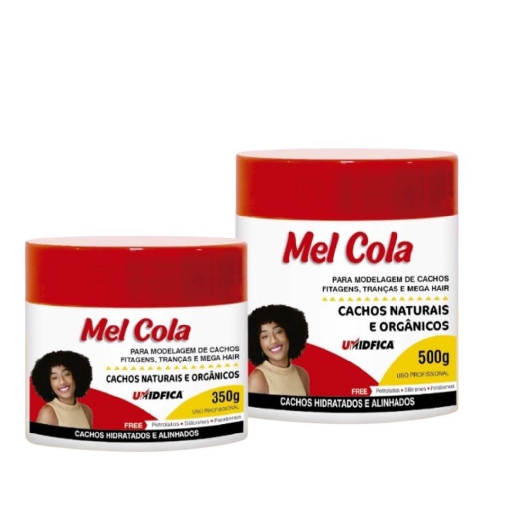 Mel Cola Cachos Naturais e Orgânicos Modelador Umidfica 350g e 500g ...