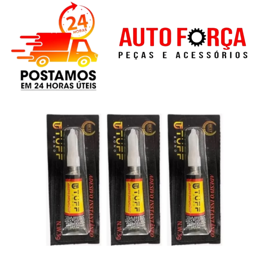 KIT COM 3 COLA INSTANTÂNEA TUFF BOND 3G (COLA MULTIUSO) | Shopee Brasil