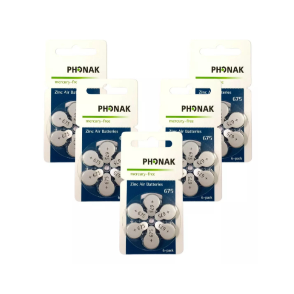Pilhas Phonak 675 Aparelho Auditivo Sem Mercúrio - 18 Unidades, 03 Cartelas | Shopee Brasil