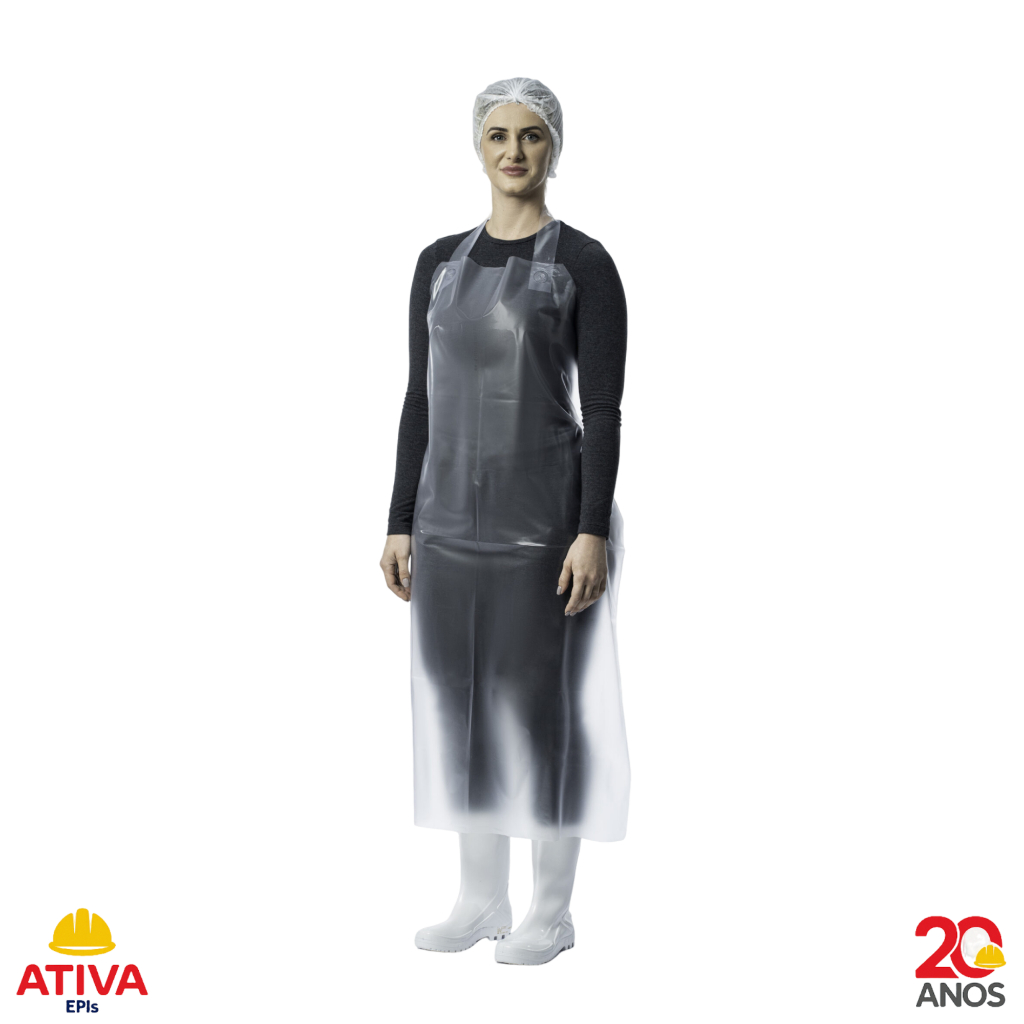 Avental PVC Transparente Fitilho CA 40272 120x70cm | Shopee Brasil
