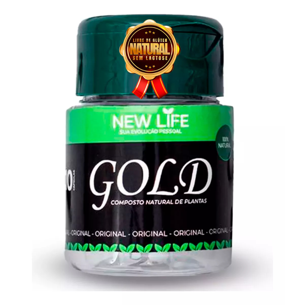 New Life GOLD Original com Ingredientes Naturais 10 cápsulas Abdominal ...