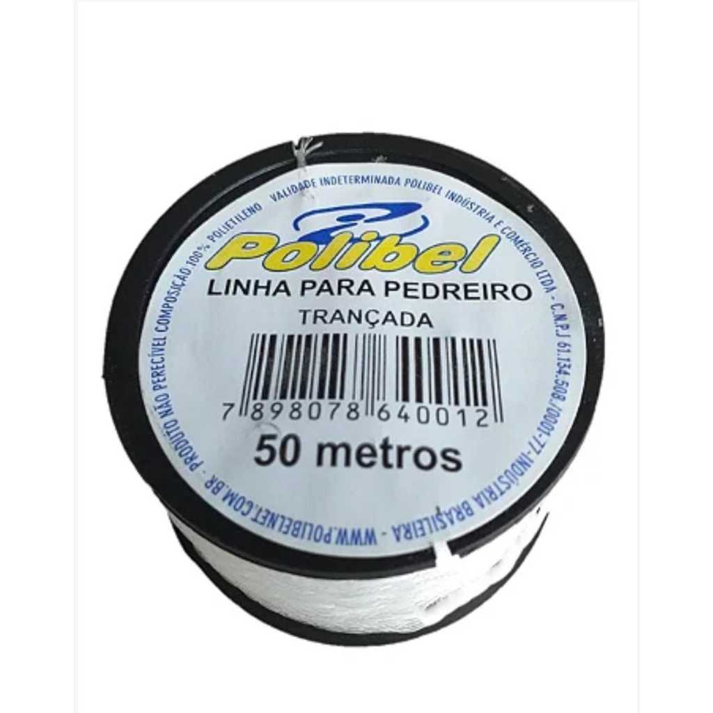 Linha de Pedreiro ( Trançada )50m -Nylon Polibel | Shopee Brasil