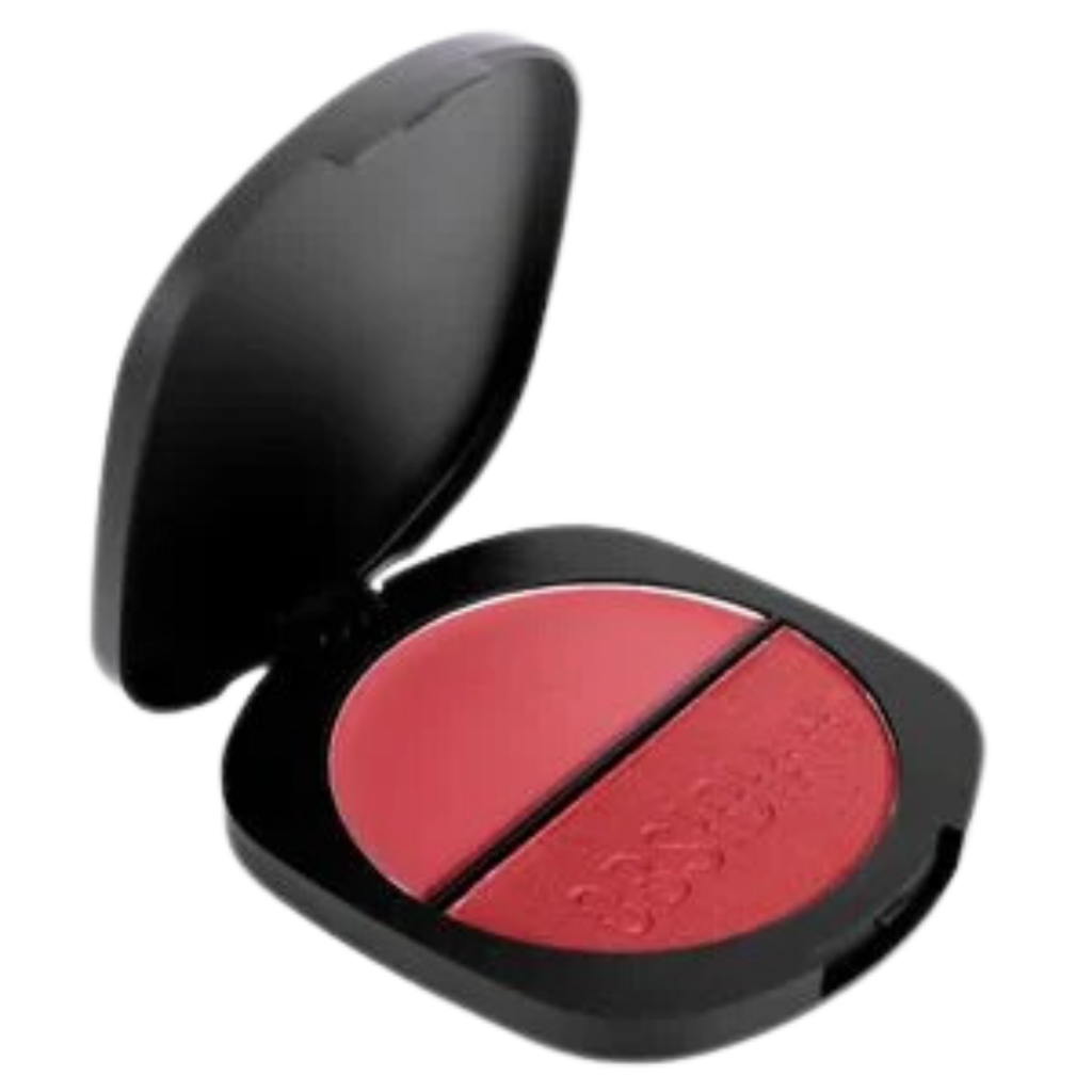 Blush Duo Obsidian Gemini Ruby Rose – 2 Tons de Blush Compacto | Acabamento Natural | Shopee Brasil