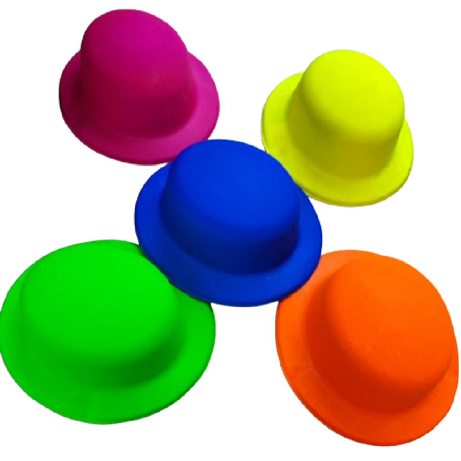 Chapéu Neon Coquinho 10un Modelo Sortido brilha c/ Luz Negra | Shopee ...