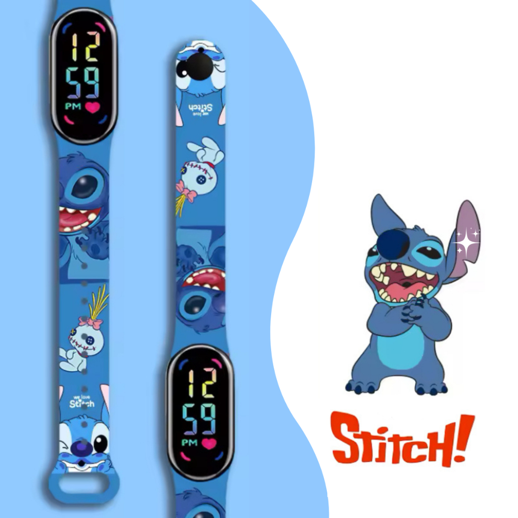 smartwatch Relógio Infantil digital Stitch e Lilo Disney Feminino e ...