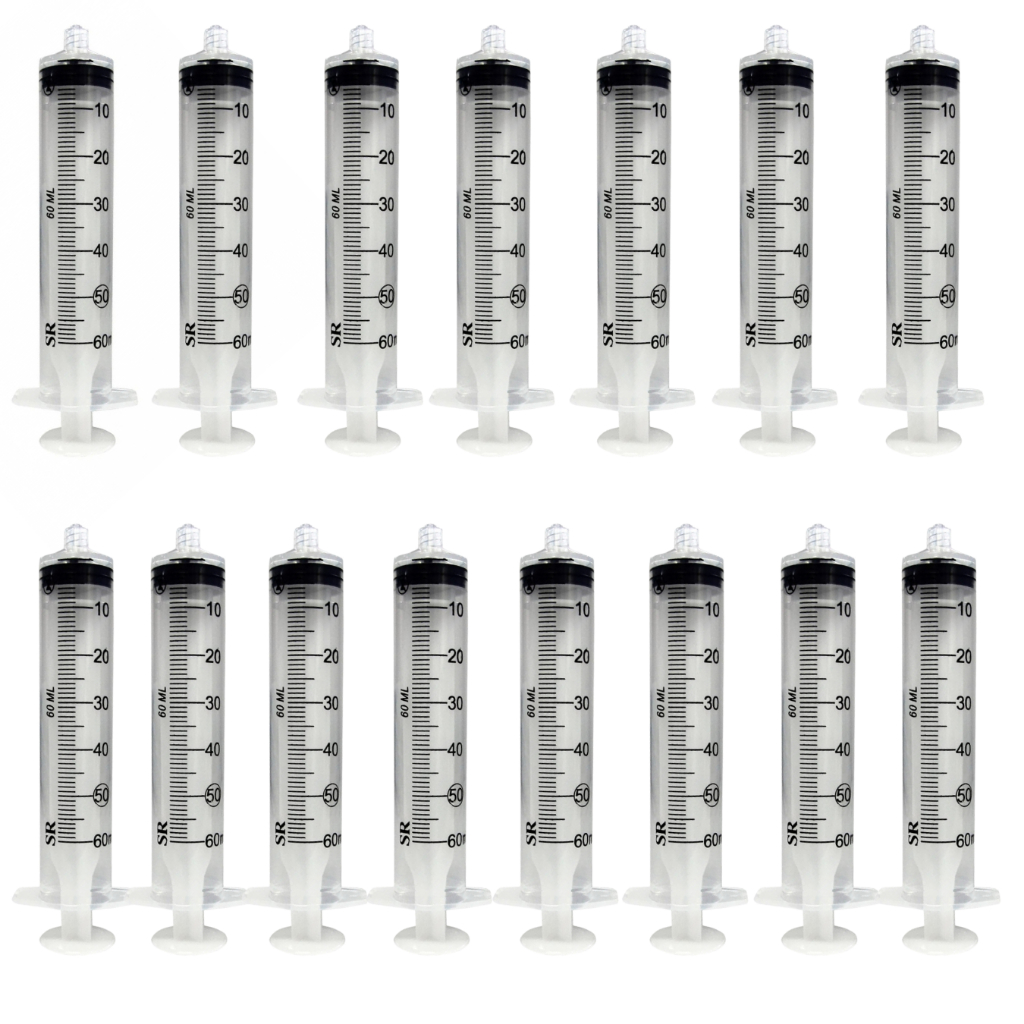 Seringa Hipodermica SR 60mL Luer Lock sem Agulha - 15 UNIDADES | Shopee Brasil