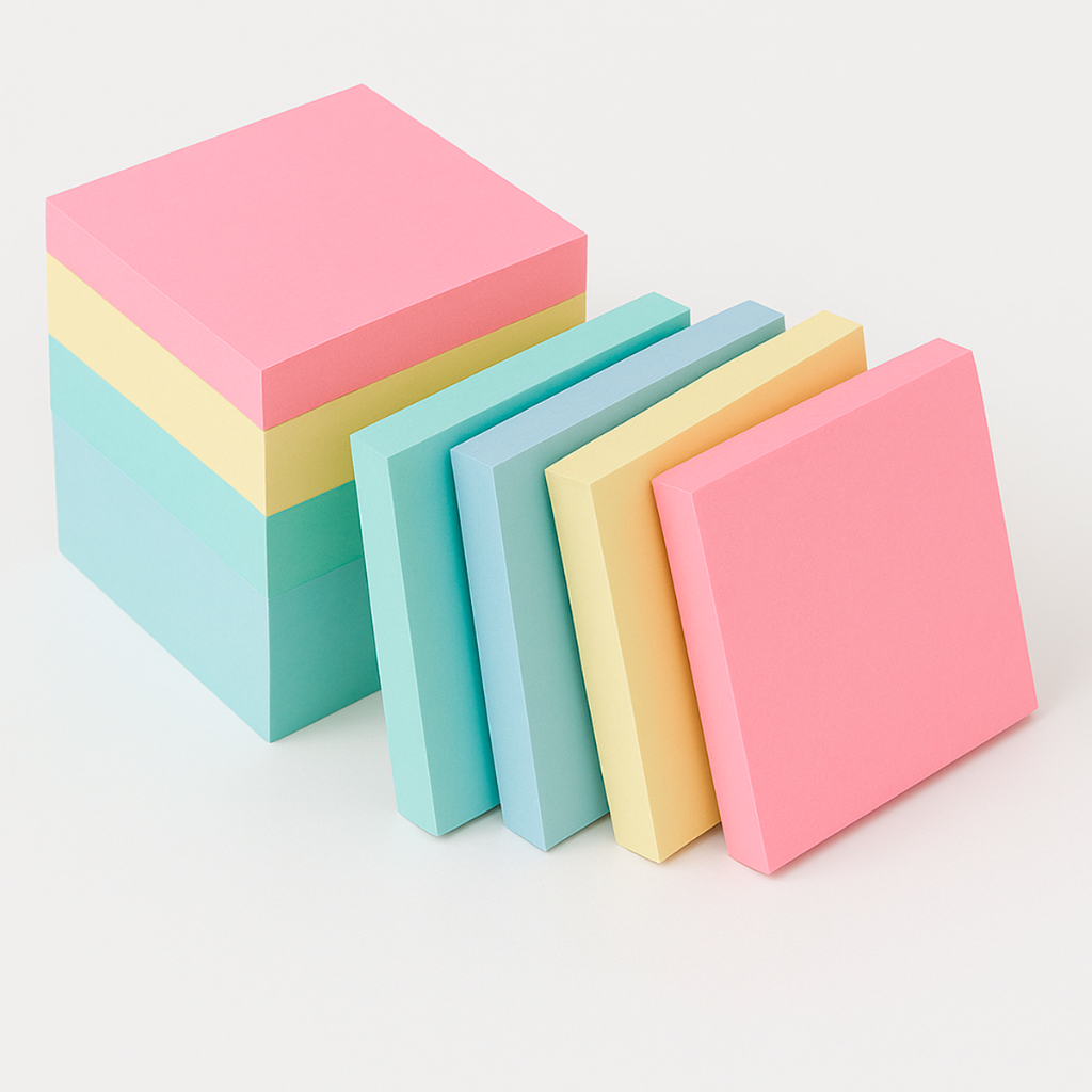Kit Bloco De Notas 76x76mm Bloco Adesivo Para Anotações Colorido ...
