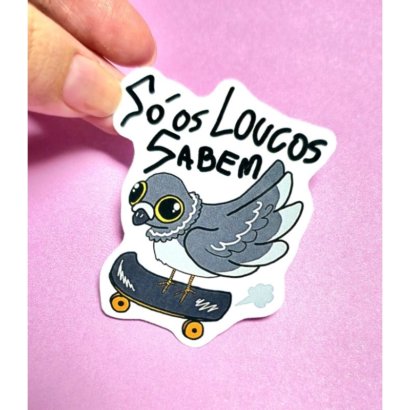 Adesivo pombo skate sticker decorativo | Shopee Brasil