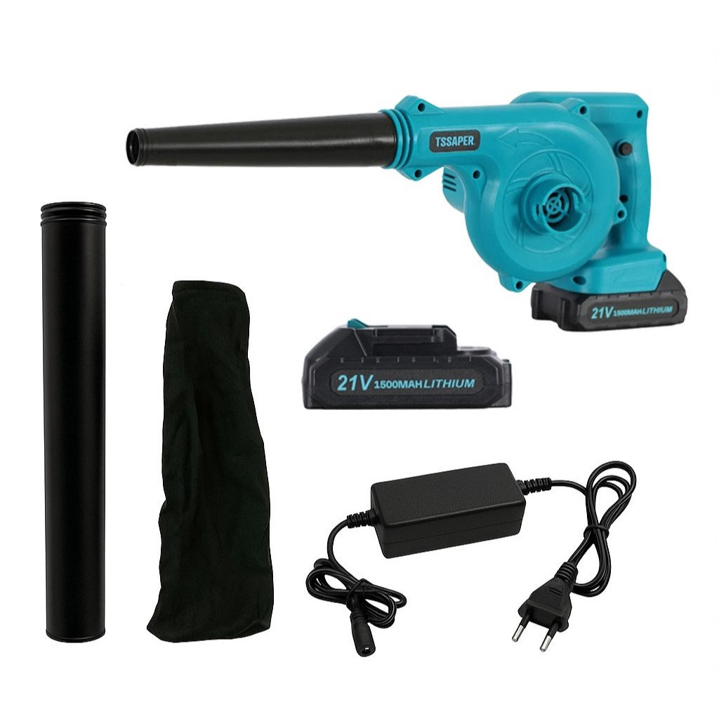 Soprador e Aspirador Elétrico Folhas E Resíduos A Bateria 21V Portatil ...