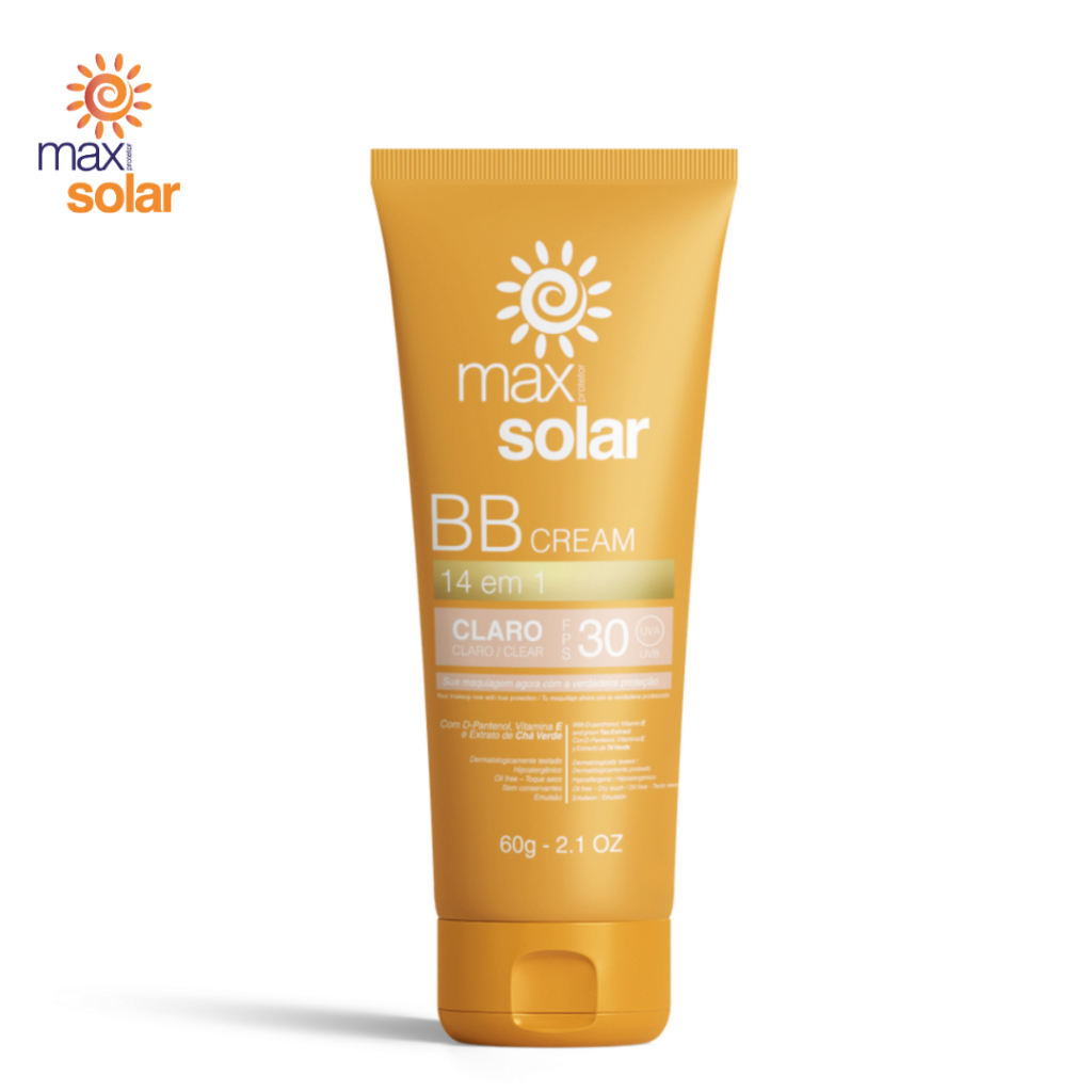 MAX PROTETOR SOLAR BB CREAM CLARO FPS 30 - 60g (NOVA FRAGRÂNCIA ...