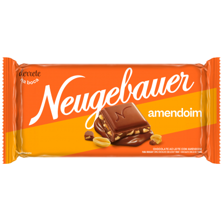 KIT COM 4UN - Barra de Chocolate ao Leite Amendoim Neugebauer 80g | Shopee Brasil