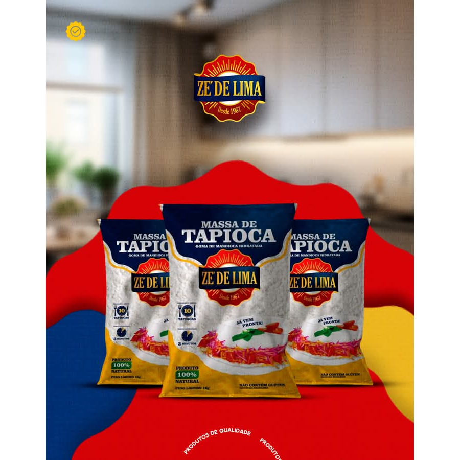 Goma de tapioca hidratada 1kg - Zé de Lima | Massa de tapioca | Sem ...
