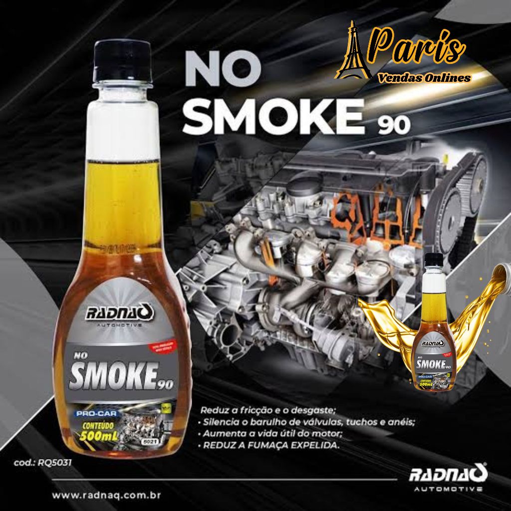 Aditivo Para Motor Smoke 500ml Radnaq | Shopee Brasil