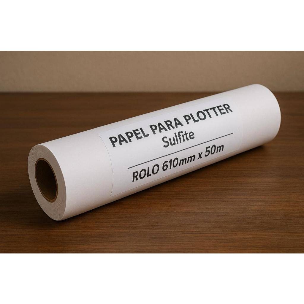 Papel para Plotter Sulfite | 75g Rolo 610MM x 50M | Shopee Brasil