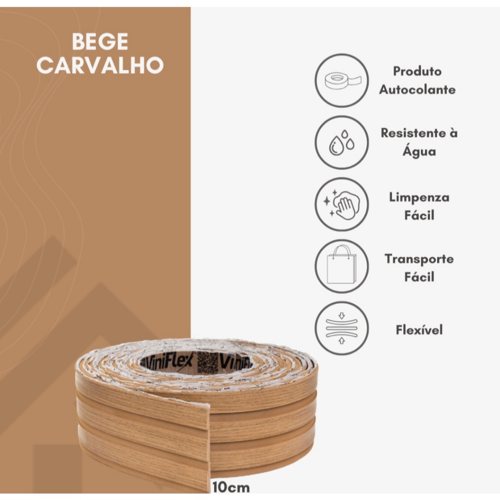 Painel Ripado Laminado Flexível Eva 10cm x 10m Bege Carvalho | Shopee ...