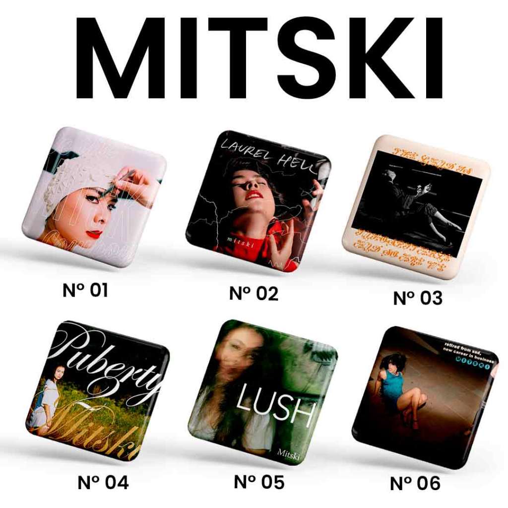 kit Bottons/Botons/Buttons/Broches/Pin Capas de Albuns Mitski 5,0 cm | Shopee Brasil