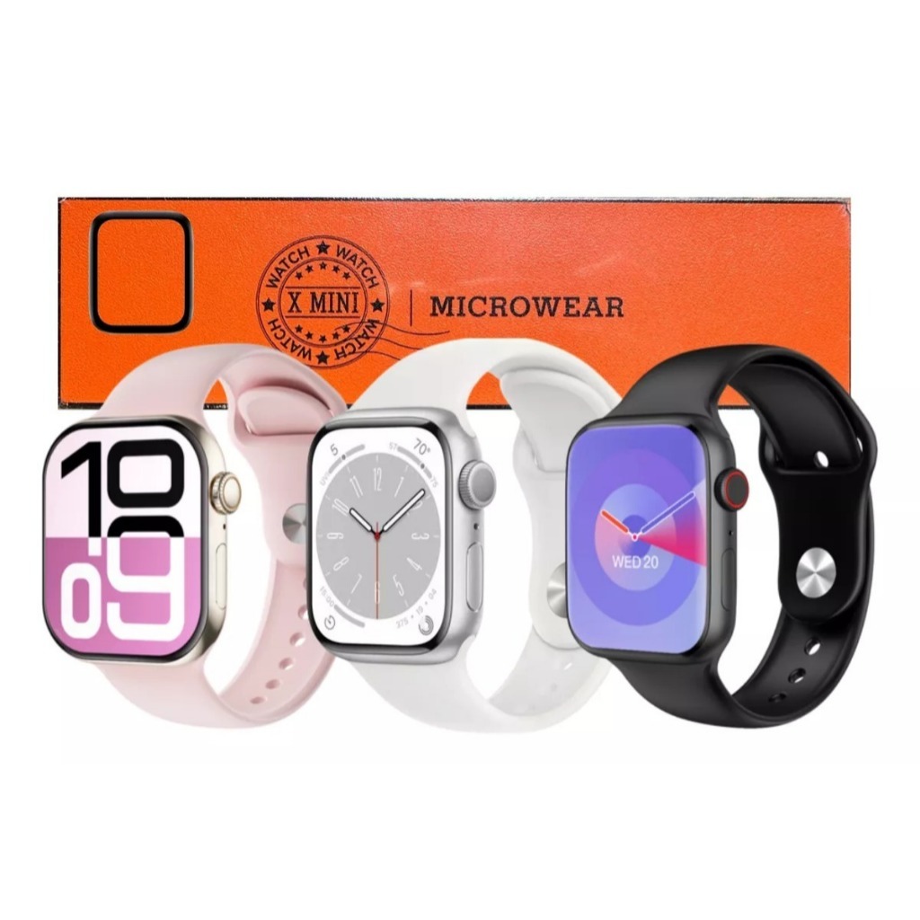 Smartwatch W10 Mini Microwear 42mm com Tela AMOLED – Série 10 Original 2025 | Compatível com ...