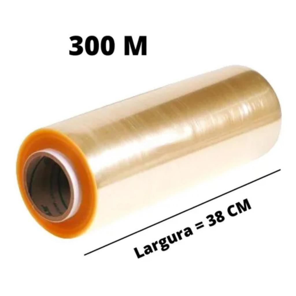 Rolo Bobina Plastico De Filme Pvc 38cm X 300 Metros PVC Resistente ...