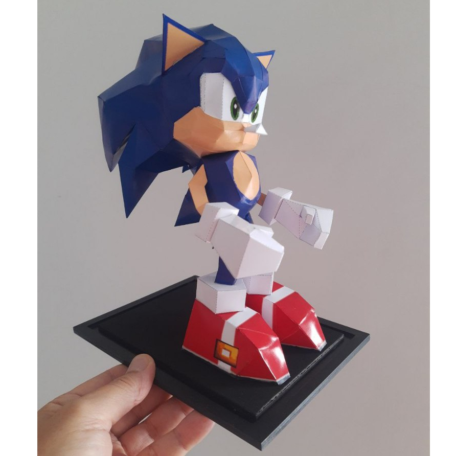 Sonic 3D em Paper Craft - Sonic The Hedgehog | Shopee Brasil