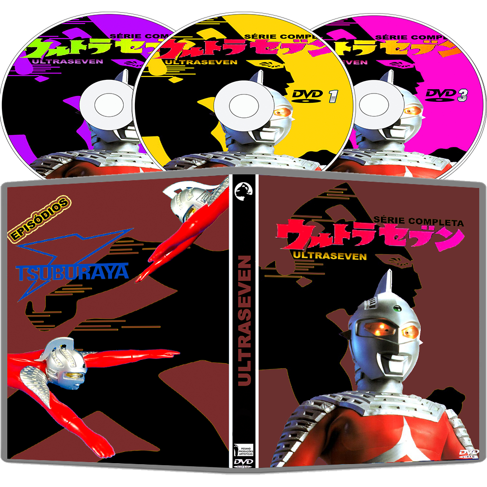 Ultraseven 1967 - Completo (Dublado e Legendado) - 3 DVDs - Tokusatsu ...