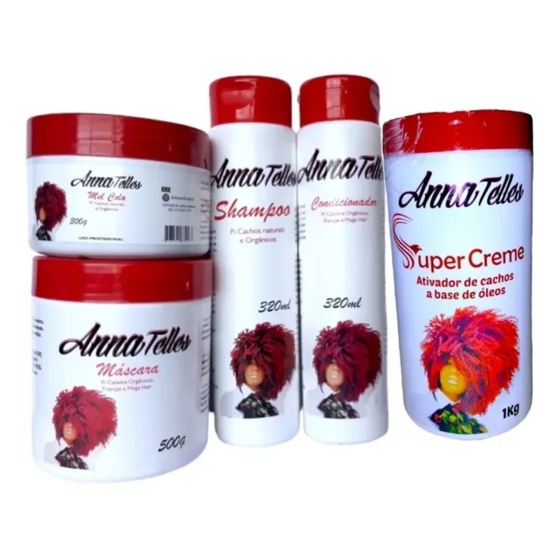kit anna telles 300g completo + super creme. | Shopee Brasil