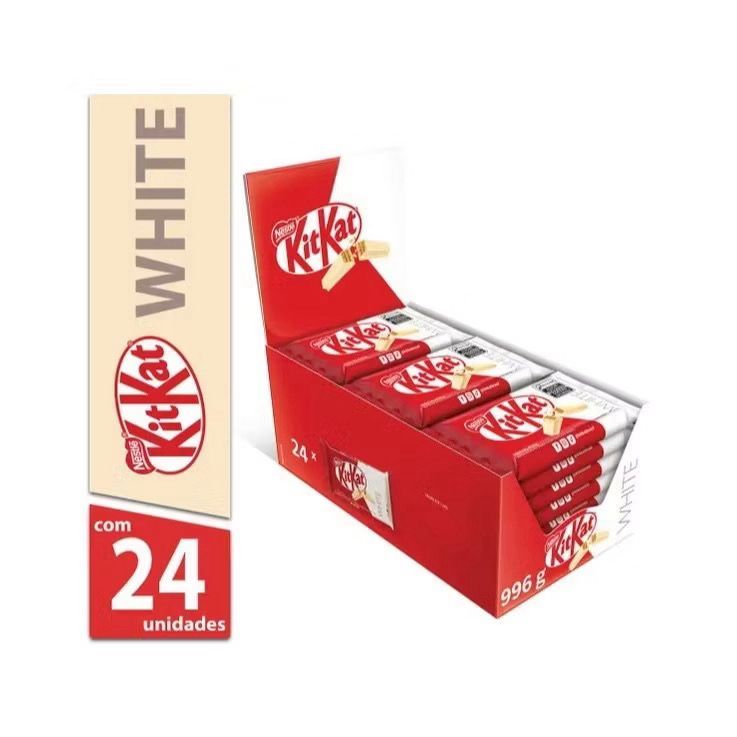 Chocolate Kit Kat White Branco 41,5G Caixa com 24 Unidades Nestlé ...