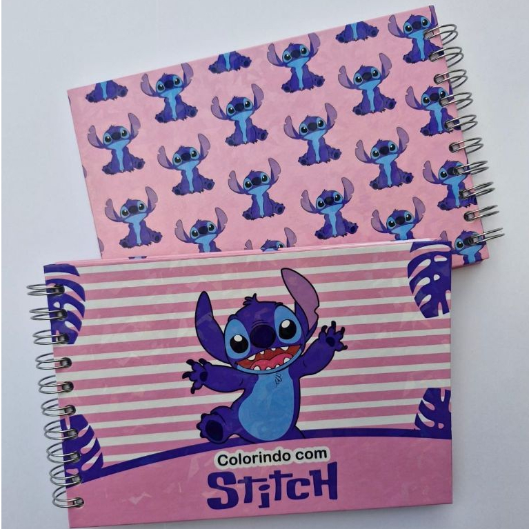 STITCH Kit Livro de Colorir Bobbie Goods 50 Folhas CAPA DURA Brilhante ...
