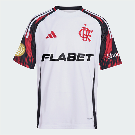 Manto Flamengo Jogo 2 Adidas 2025 – Com Patch + Kit Patrocínio do ...