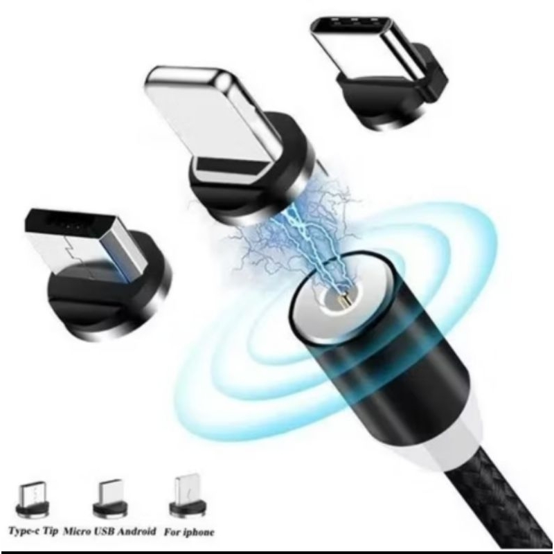 cabo ima magnetico 3 em 1 / led V8.Type-c iphone Micro Usb Universal ...