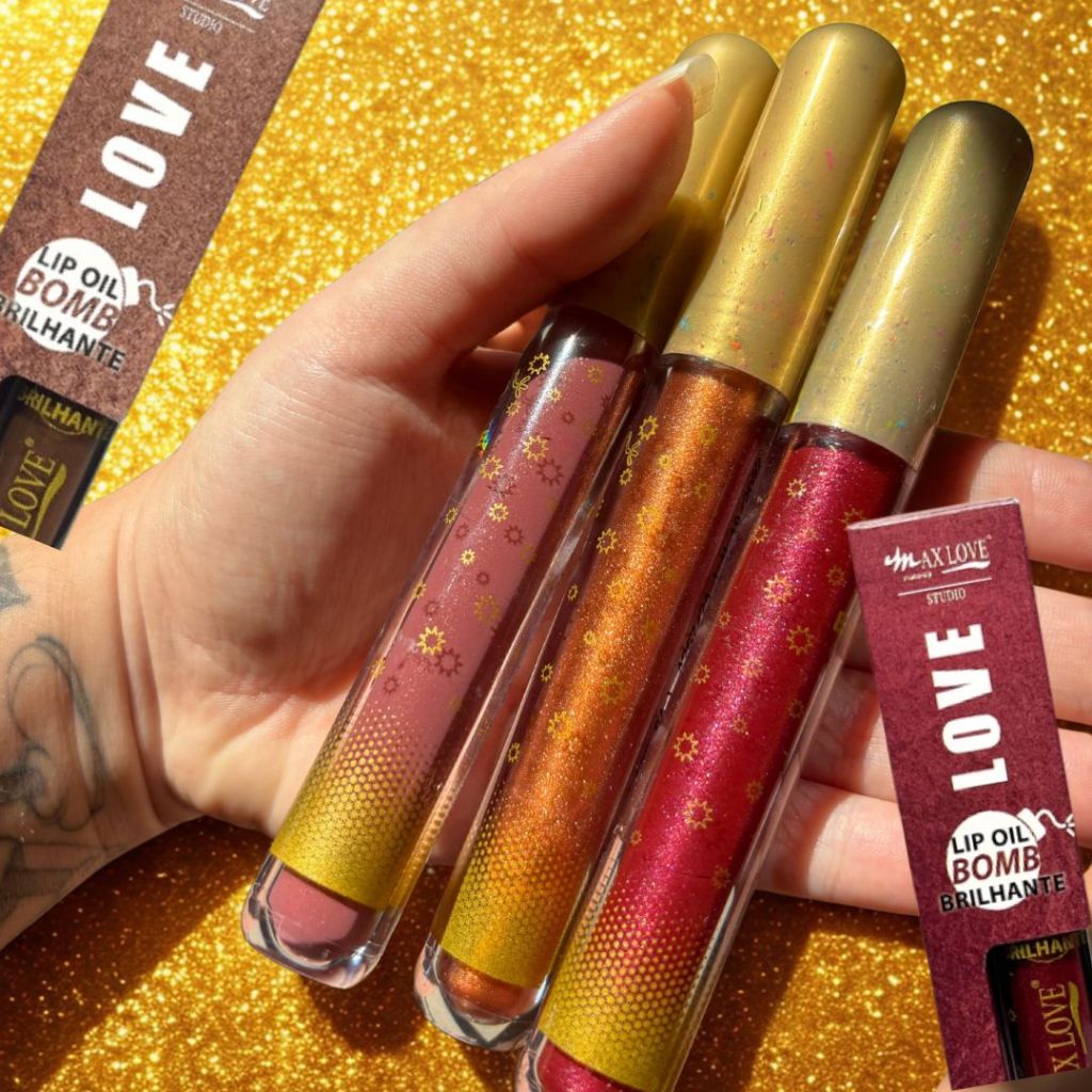 Lip Oil Bomb Brilhante - Max Love | Shopee Brasil