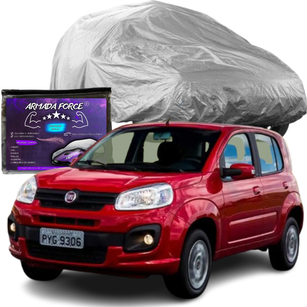 Capa Para Cobrir Carro Modelo FIAT UNO WAY 100% Impermeável Sem Forro ...