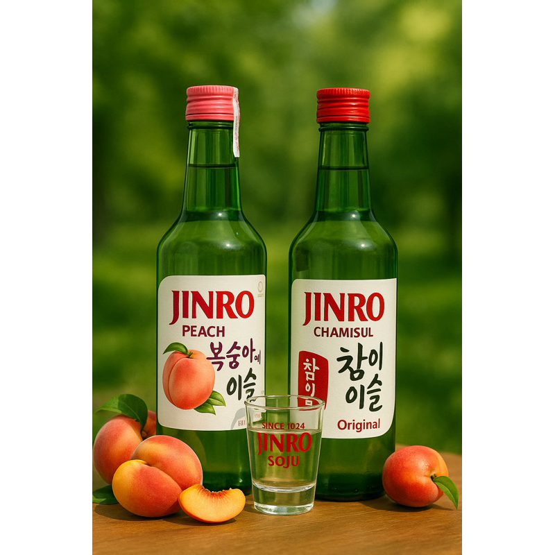 KIT SOJU PÊSSEGO JINRO+SOJU CLASSIC ORIGINAL JINRO, GANHE COPINHO | Shopee Brasil