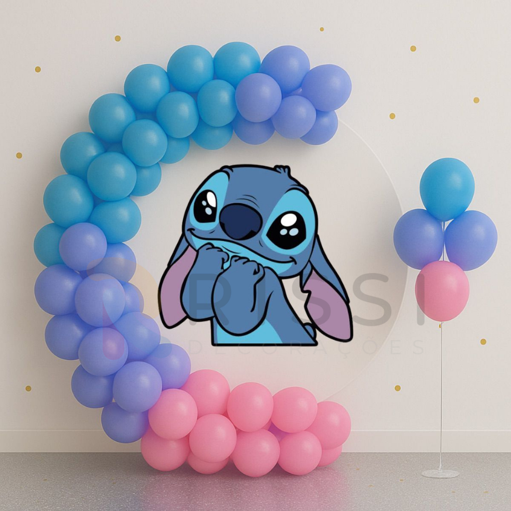Kit Balões Festa Lilo Stitch – 75 Balões + Fita de Arco 5m – Balão ...