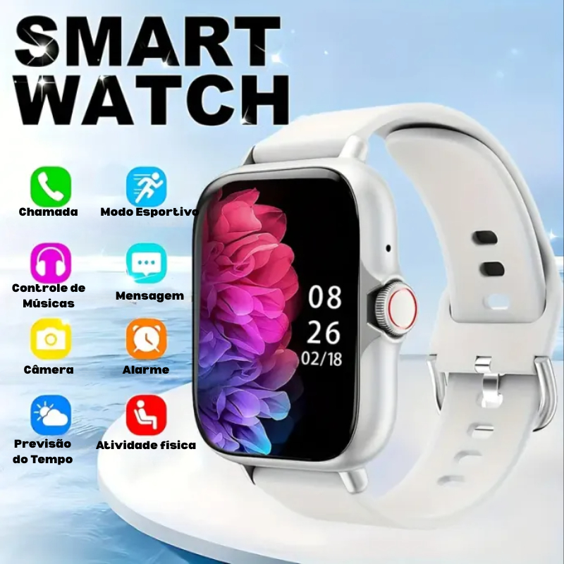 Smartwatch X7 Pro Bluetooth Ligações, Monitoramento de Saúde Compatível ...