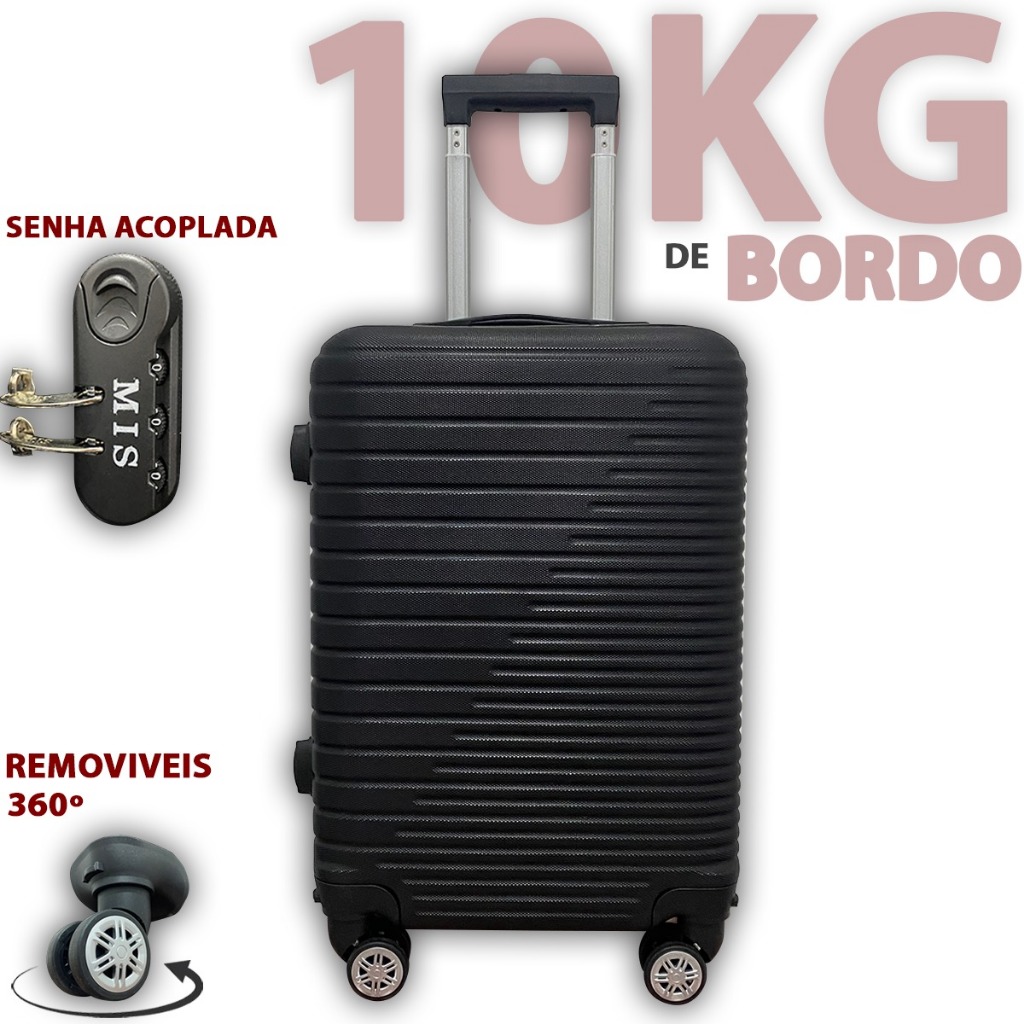 Mala De Viagem De Bordo 8KG - 9KG - 10KG - 12KG - 15KG - 18KG Roda ...