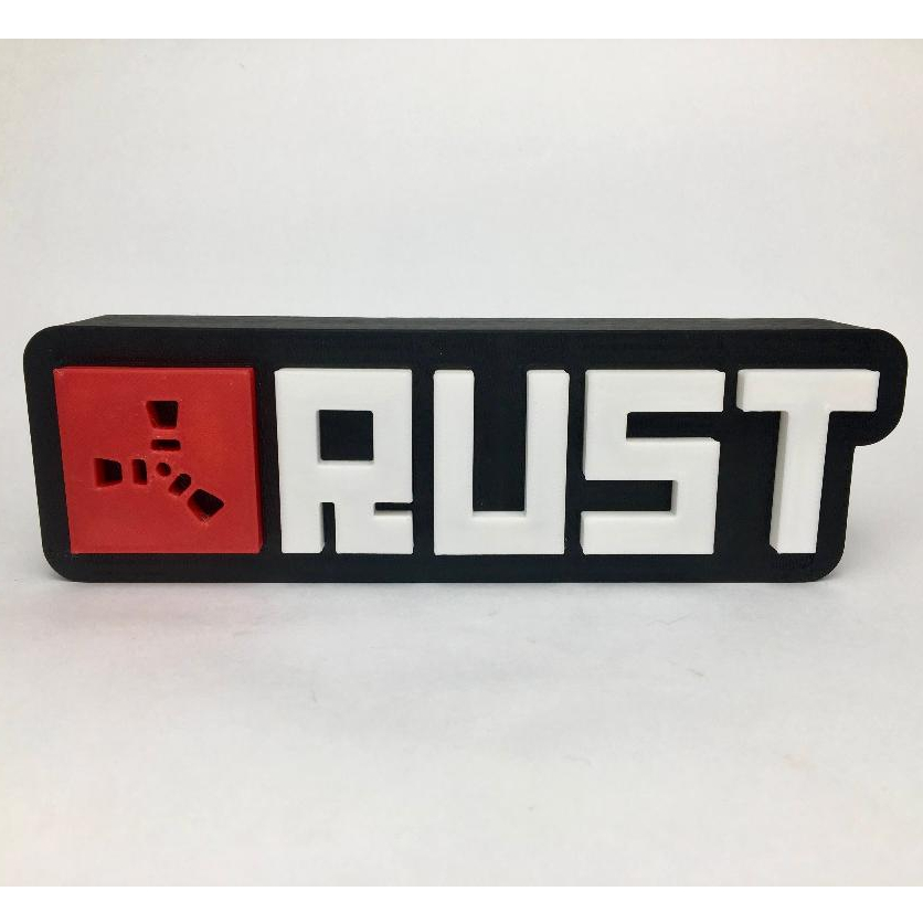 Logo Rust Com letras 3D Gamer, Jogo | Shopee Brasil
