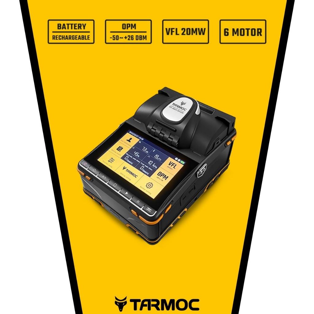 MÁQUINA PARA FUSÃO DE FIBRA ÓPTICA SPLICER KIT COMPLETO TARMOC TFT ...
