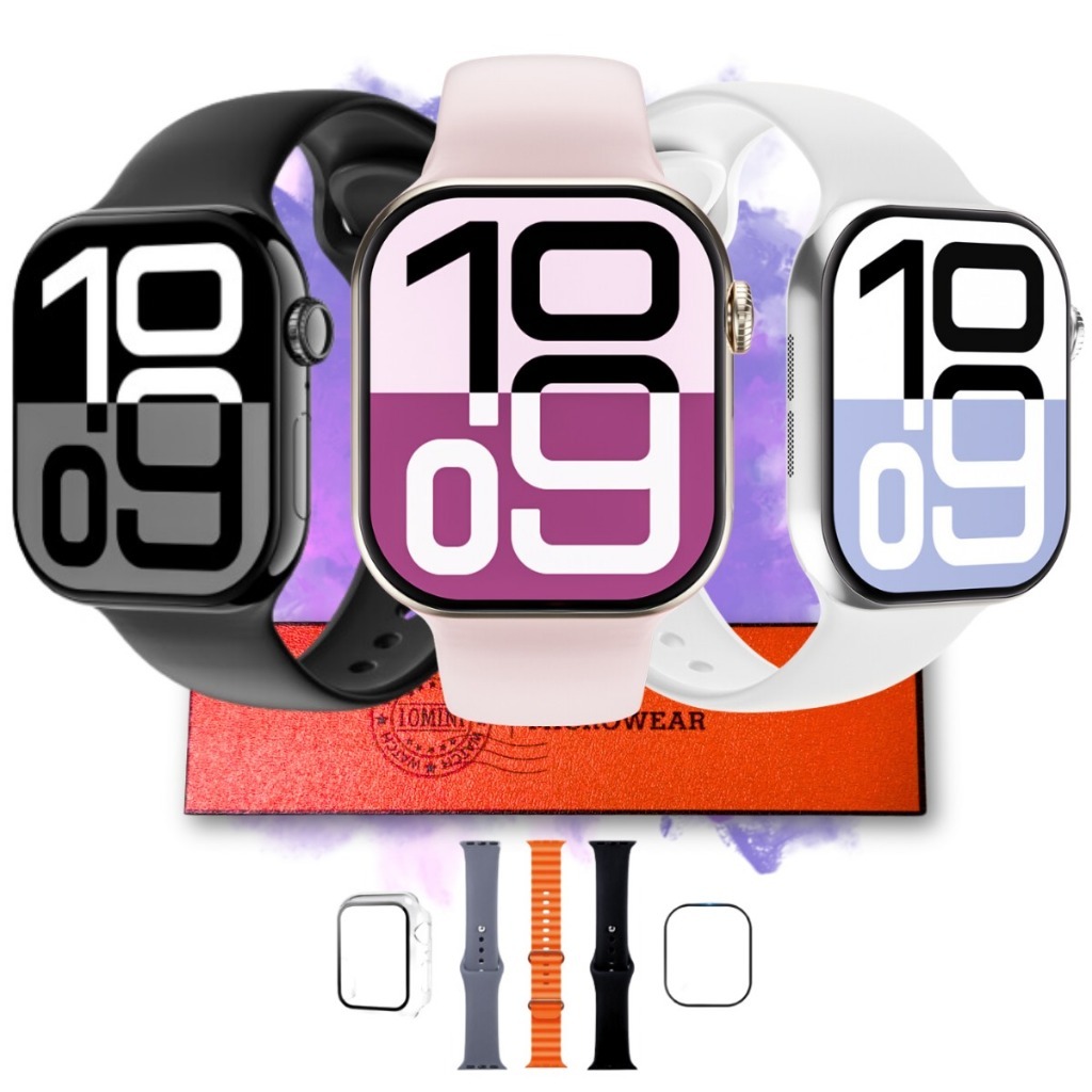 Relogio Smartwatch W10 Mini 42mm Gps Nfc Amoled Amoled 1gb Microwear ...