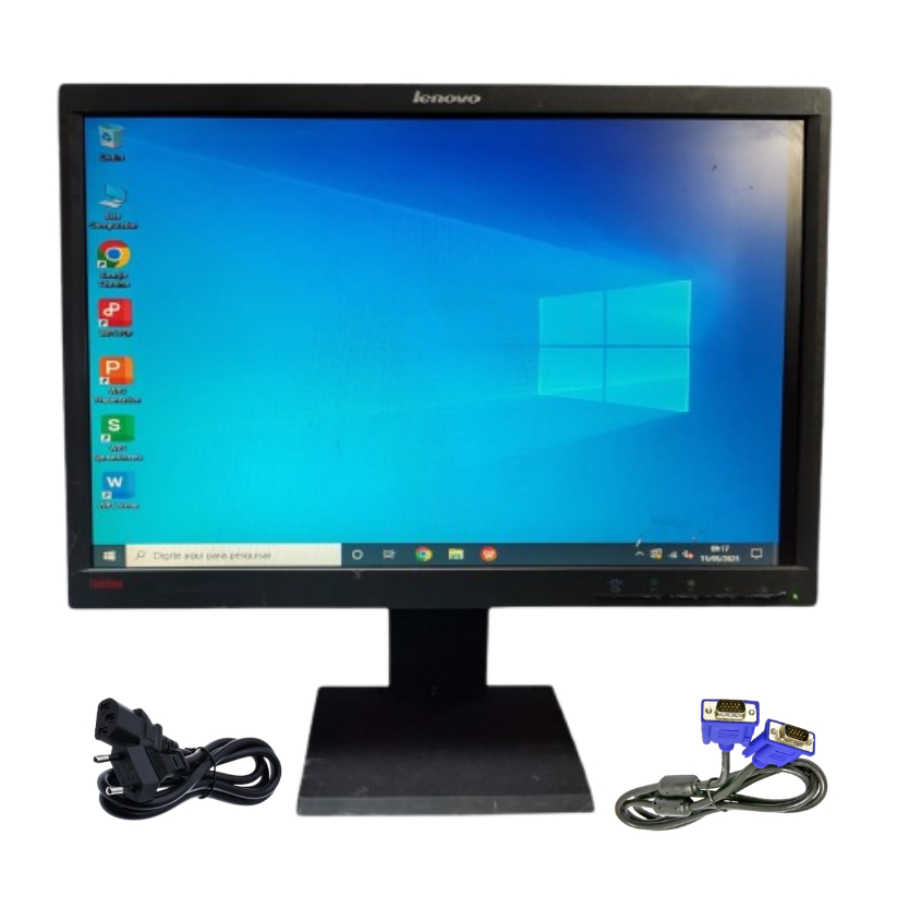 Tela Monitor de 22" Lenovo Entrada VGA e DVI Pequenos Riscos e Manchas na Tela LEIA O ANUNCIO ...