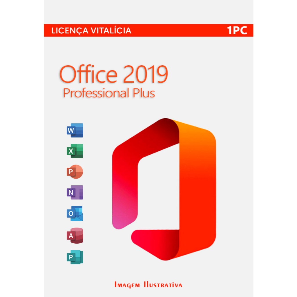 Pacote Office 2019 Professional Plus Vitalicio 1 PC | Shopee Brasil