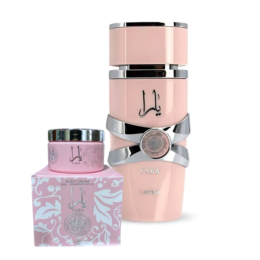 Kit Hidratante Corporal Yara 200gr + Perfume Yara Rosa Eau de Parfum: A ...