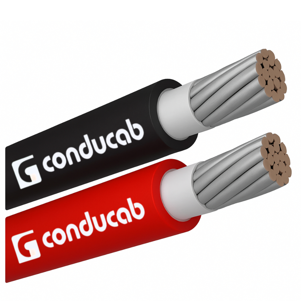 Cabo Solar 4mm² Kit 30m (15m Vm + 15m Pt) Energia Fotovoltaica ...