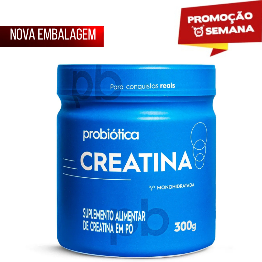 Creatina Probiotica 300g Pura Monohidratada | Shopee Brasil