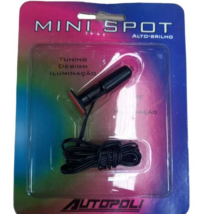 Mini Spot Led Azul 12V Externo com Fita Dupla Face Autopoli - CD8471 ...