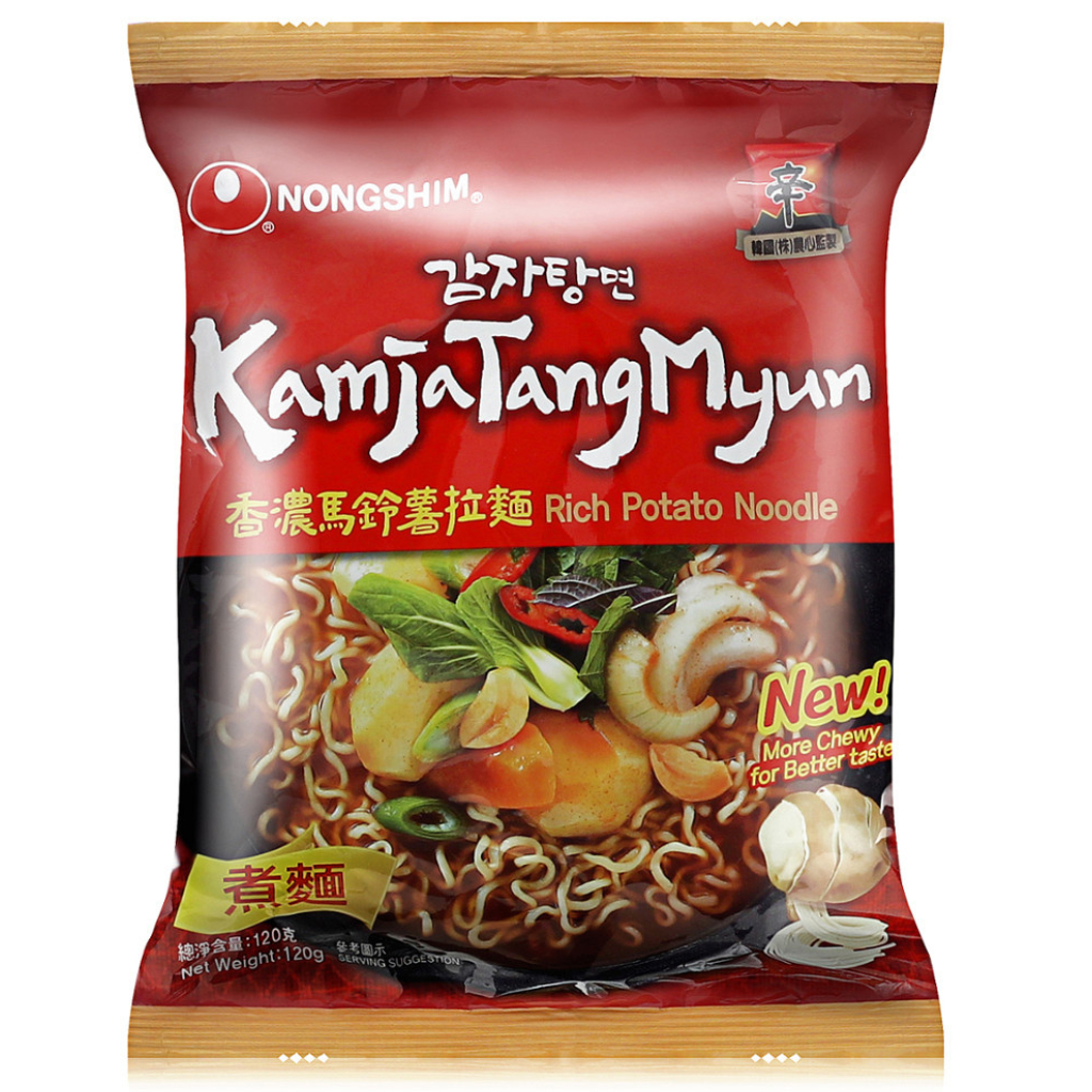 Macarrão Coreano Lamen Picante Sabor Suíno e Batata Kamja Tangmyun ...