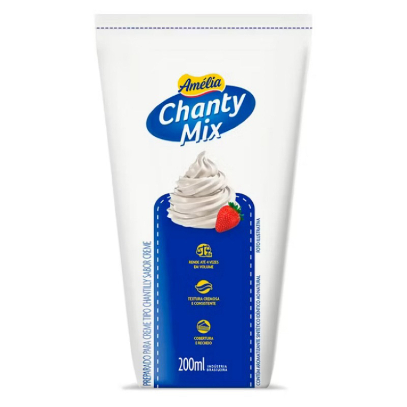 Chantilly Chanty Mix 200ml - Amélia | Shopee Brasil