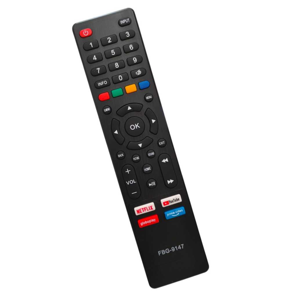 Controle Remoto Compativel Tv Multilaser smart TL30 TL20 TL028 FBG-9147 ...