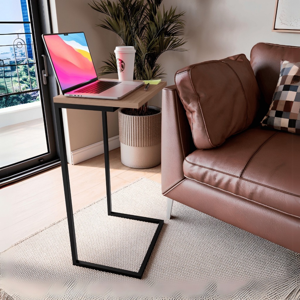 Mesa Para Notebook Lateral Decoração Apoio 72cm de Altura Ergonômico ...