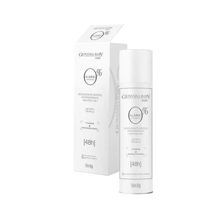 Desodorante Aerosol Giovanna Baby sem Alumínio Neutral 150ml | Shopee ...